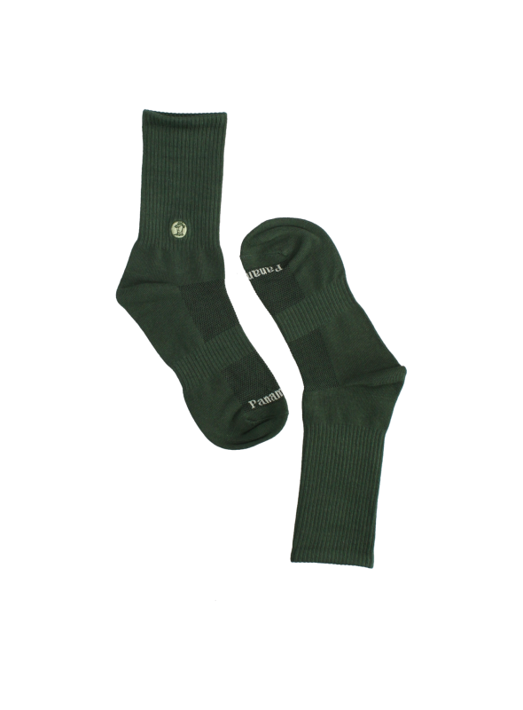 Calcetines unisex verdes 72% algodón | Básicos versátiles